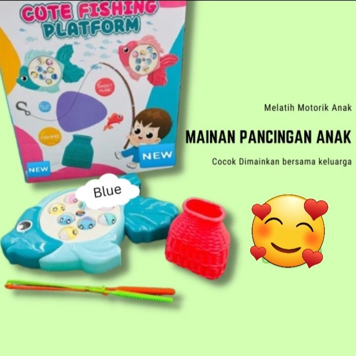 Jual Mainan Anak Pancing Pancingan Ikan Cute Fishing Game 308-80 ...