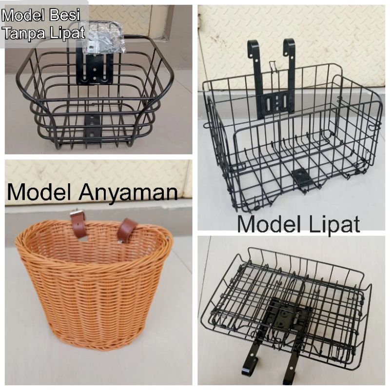 Jual Spare Part Keranjang Besi Sepeda Plus Bracket Bisa untuk Sepeda ...