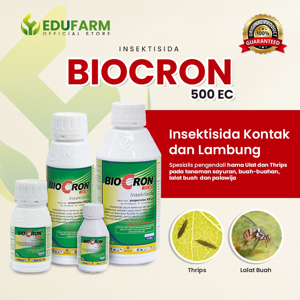 Jual BIOCRON 500 EC - Insektisida Racun Kontak dan Lambung Obat Hama ...
