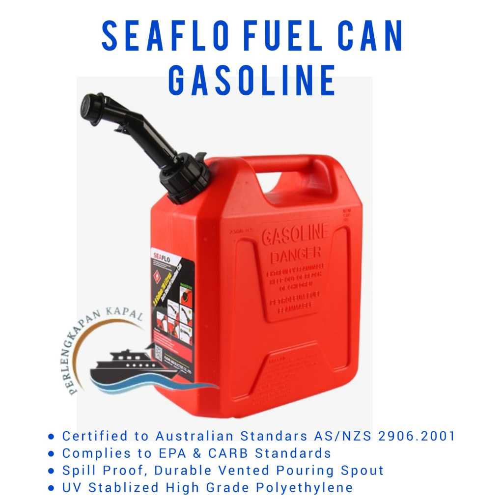 Jual jirigen bensin 20L / jerigen bahan bakar 20 Liter/ Seaflo Fuel Can ...