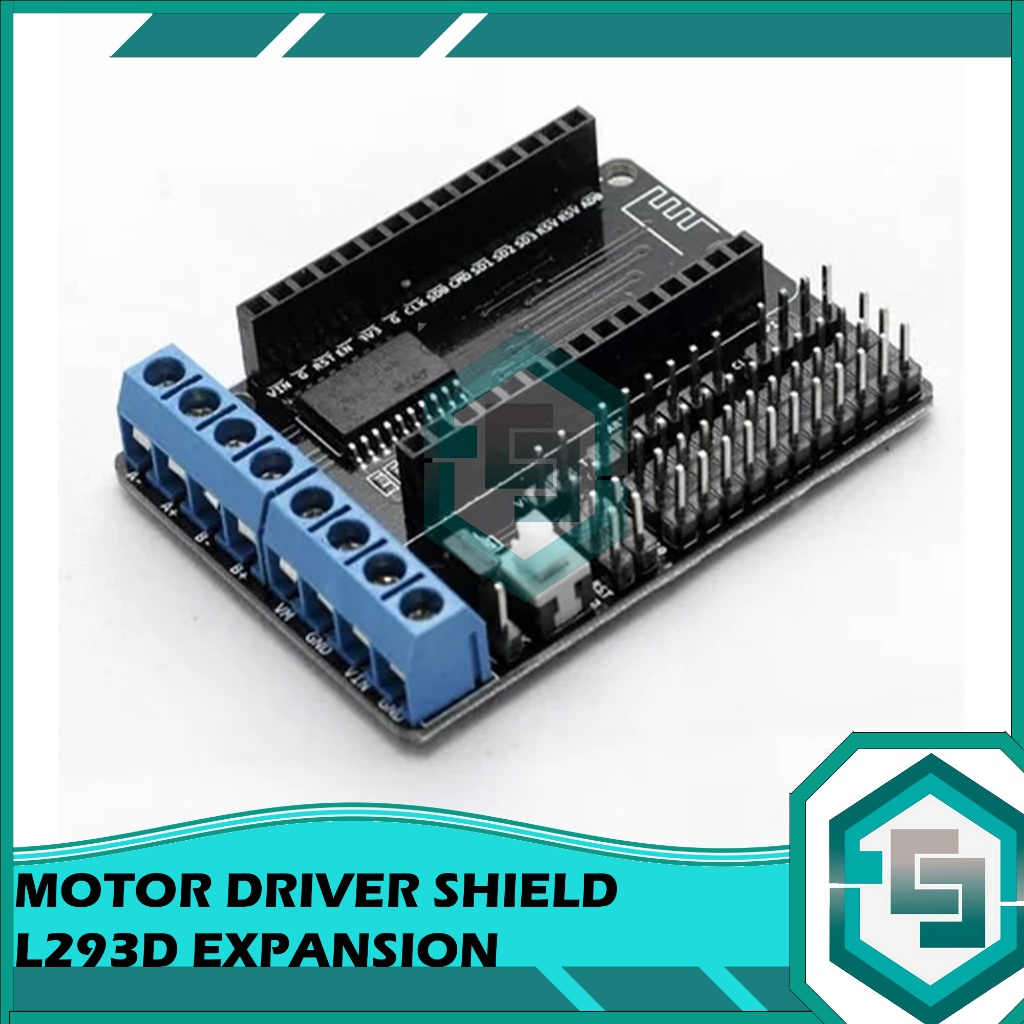 Jual L293 L293D MOTOR DRIVER SHIELD NODEMCU DOIT WIFI ESP8266 | Shopee Indonesia