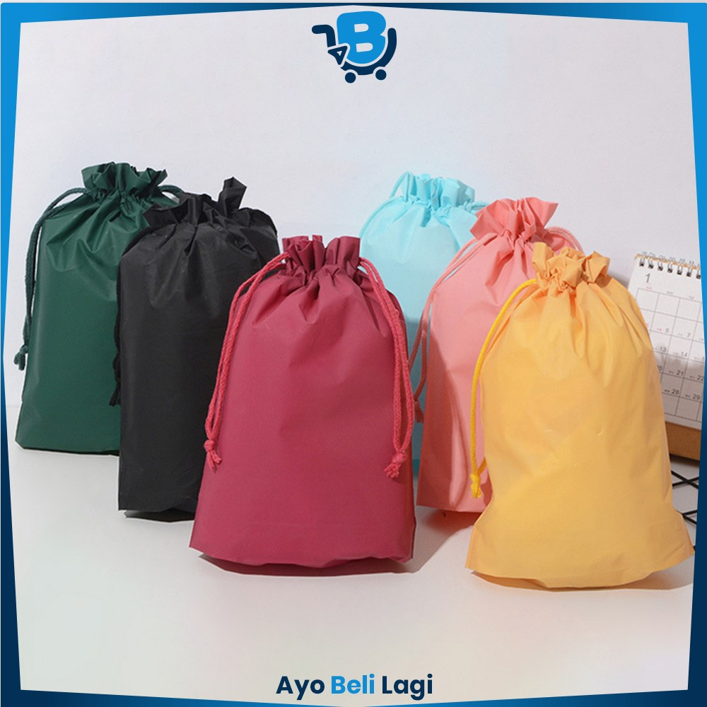 Jual Tas Serut Serbaguna Warna Pastel Travel Pouch Waterproof / Pouch ...