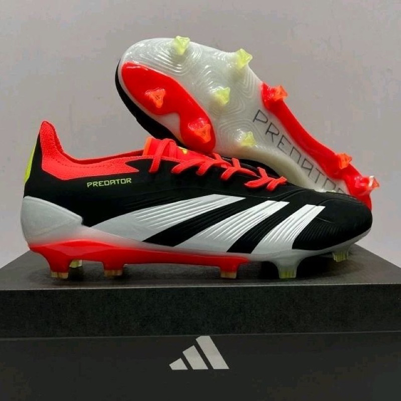 Jual Sepatu Bola Predator 30 Black White Red | Shopee Indonesia