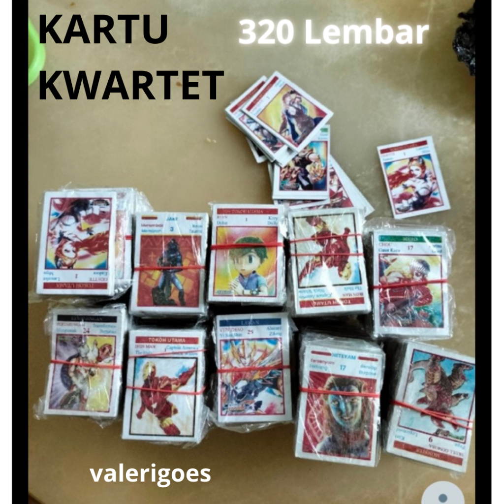 Jual Mainan kartu kwartet isi 320 lembar Kartu Kwartet Gaburan Teplek ... Jual Mainan kartu kwartet isi 320 lembar Kartu Kwartet Gaburan Teplek ...