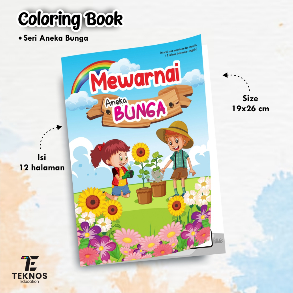 Jual BUKU MEWARNAI ANAK TANAMAN BUNGA - BUKU EDUKASI ANAK PAUD TK ...