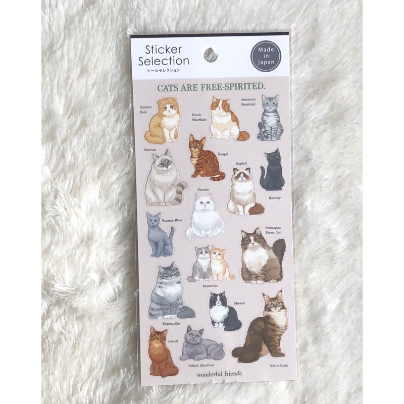 Jual sticker stiker burung roti kucing landak pinguin made in Japan ...