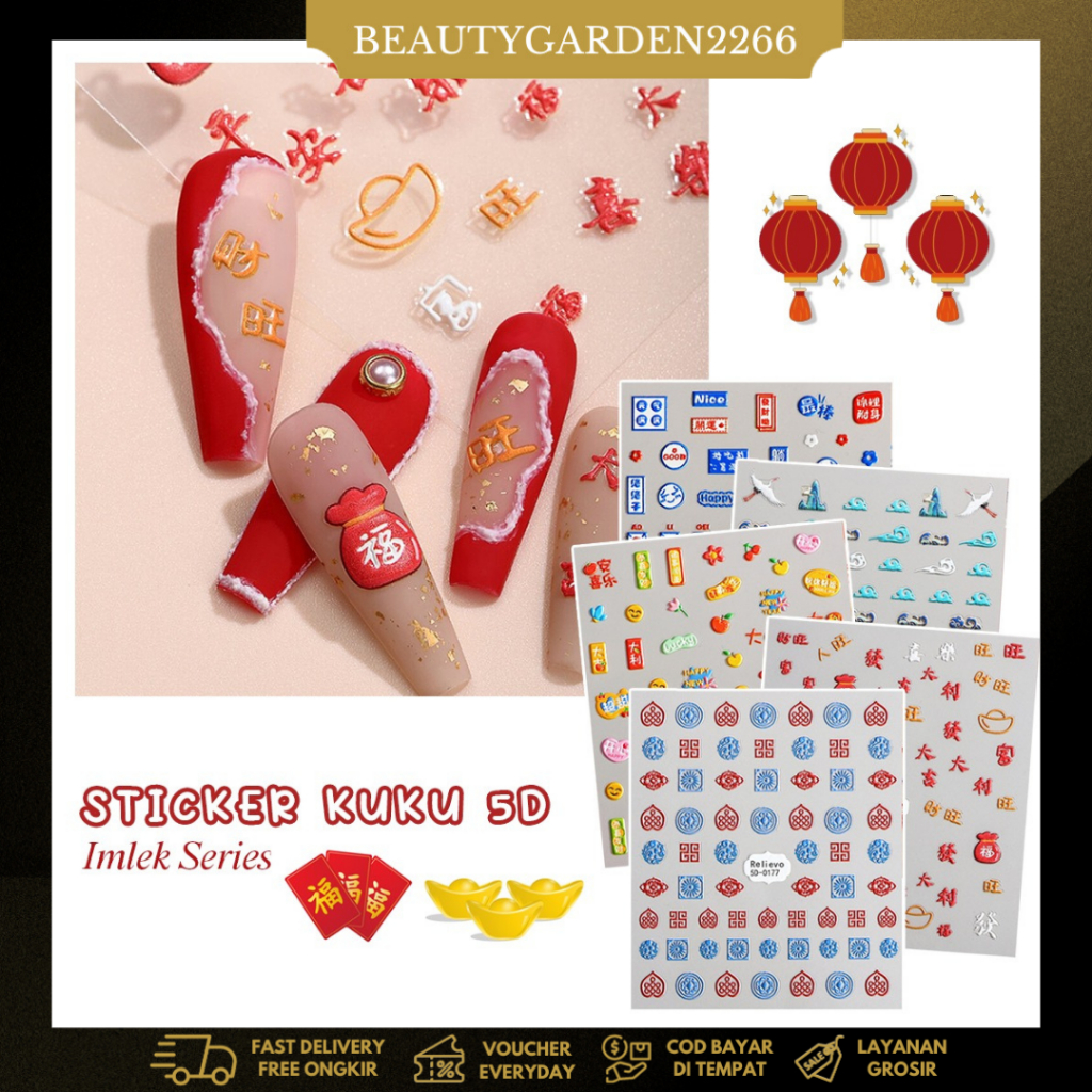 Jual [ COD ] Stiker Kuku Motif Kelinci Lucu/Sticker Nail Art Motif ...