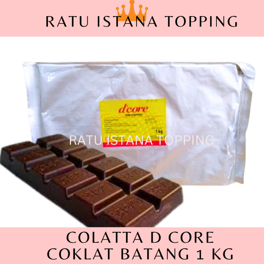 Jual COKLAT BATANG D CORE 1 KG DCC COLATTA D'CORE COMPOUND COKELAT DCORE DARK COOKING | Shopee ...