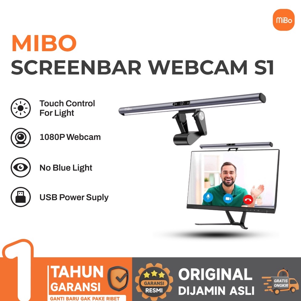 Jual KODE H5Y Mibo Screen Bar Webcam USB Monitor Light HD with ...