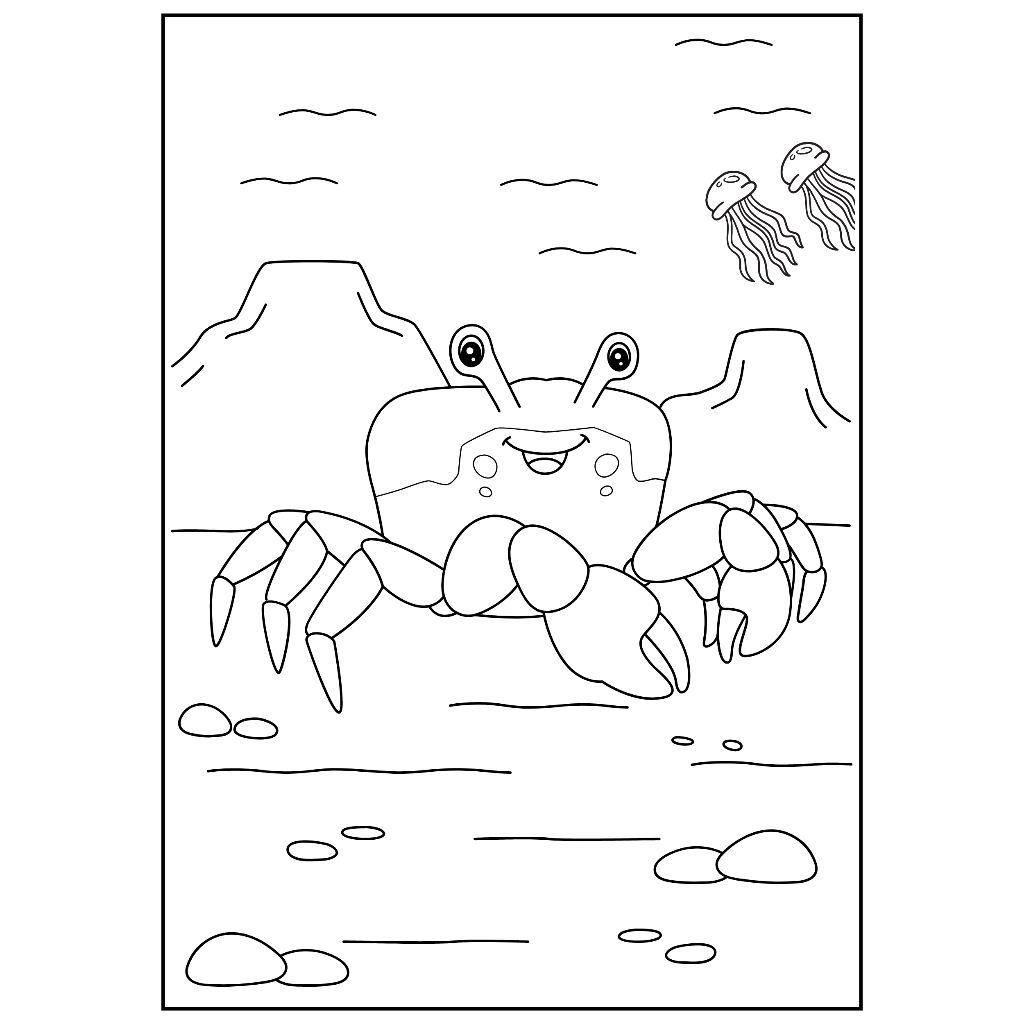 Jual LEMBAR SKETSA MEWARNAI TEMA IKAN HEWAN LAUT / MAINAN EDUKASI ...