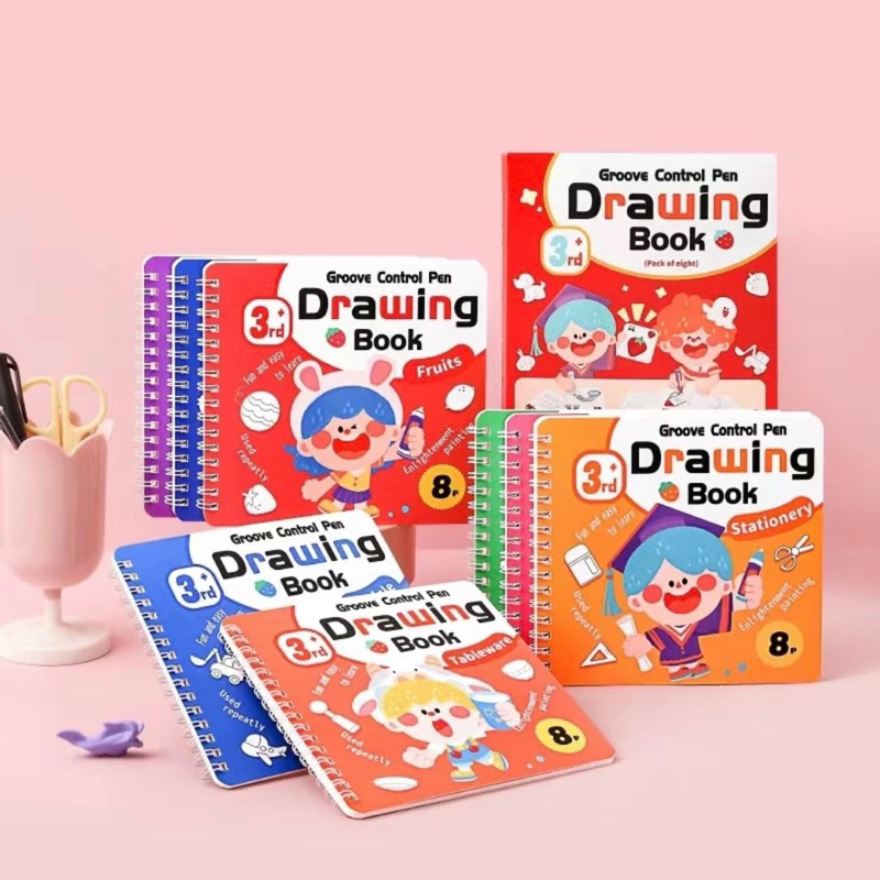 Jual Buku Menggambar Drawing Book Set 4in1 Groove Control Pen free ...