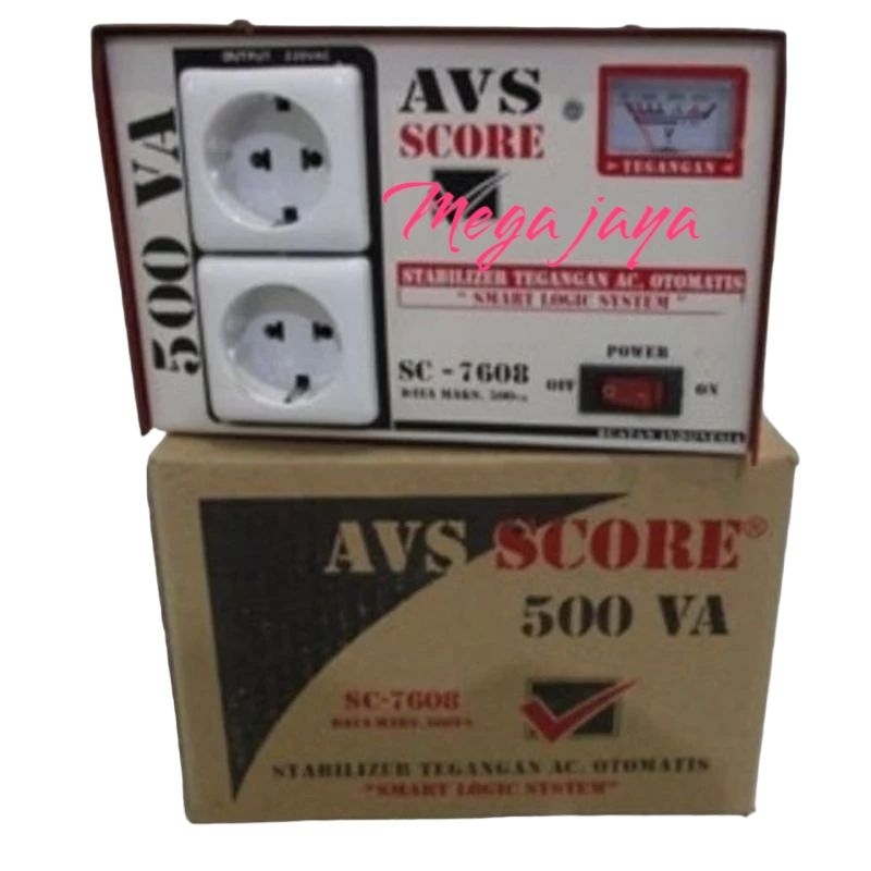 Jual SCORE AVS 500V stabilizer alat untuk menstabilkan Voltage listrik ...