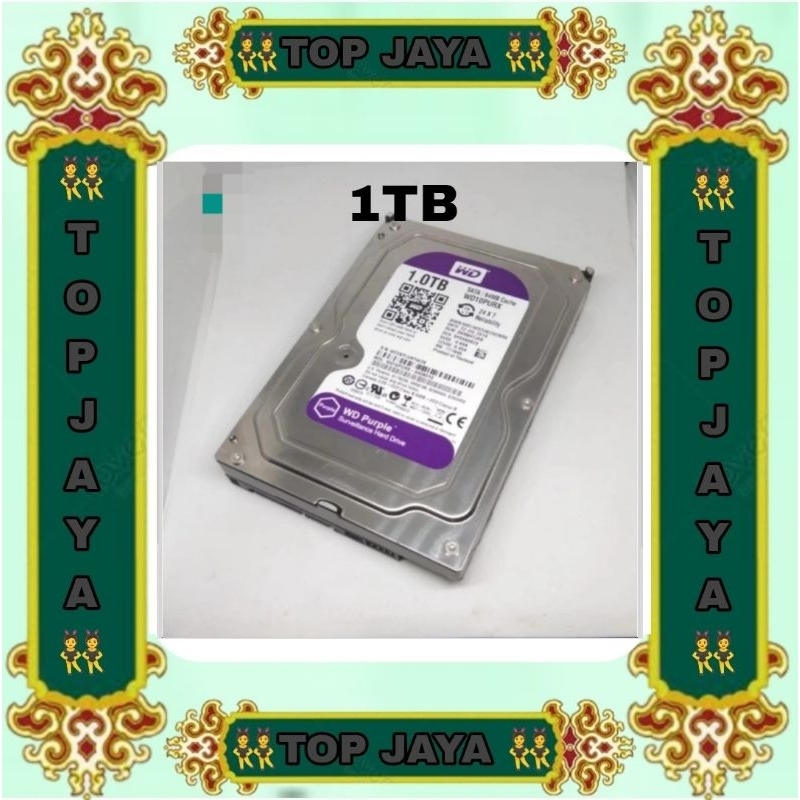 Jual WD Purple 1TB - HD Hardisk Internal 3.5" For CCTV Surveillance ...