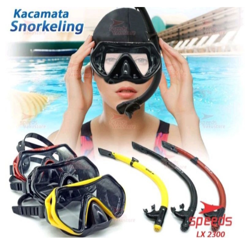 Jual Alat Selam Snorkel Snorkling Diving Mask Scuba Snorkle Tas PVC LX ...
