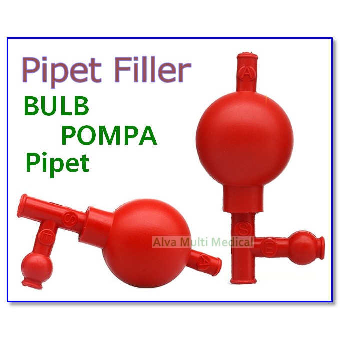 Jual Pipet Filler - Bulb Karet Bola Hisap - Rubber Pipette Filler - Bulb Pompa Pipet - Pipette ...