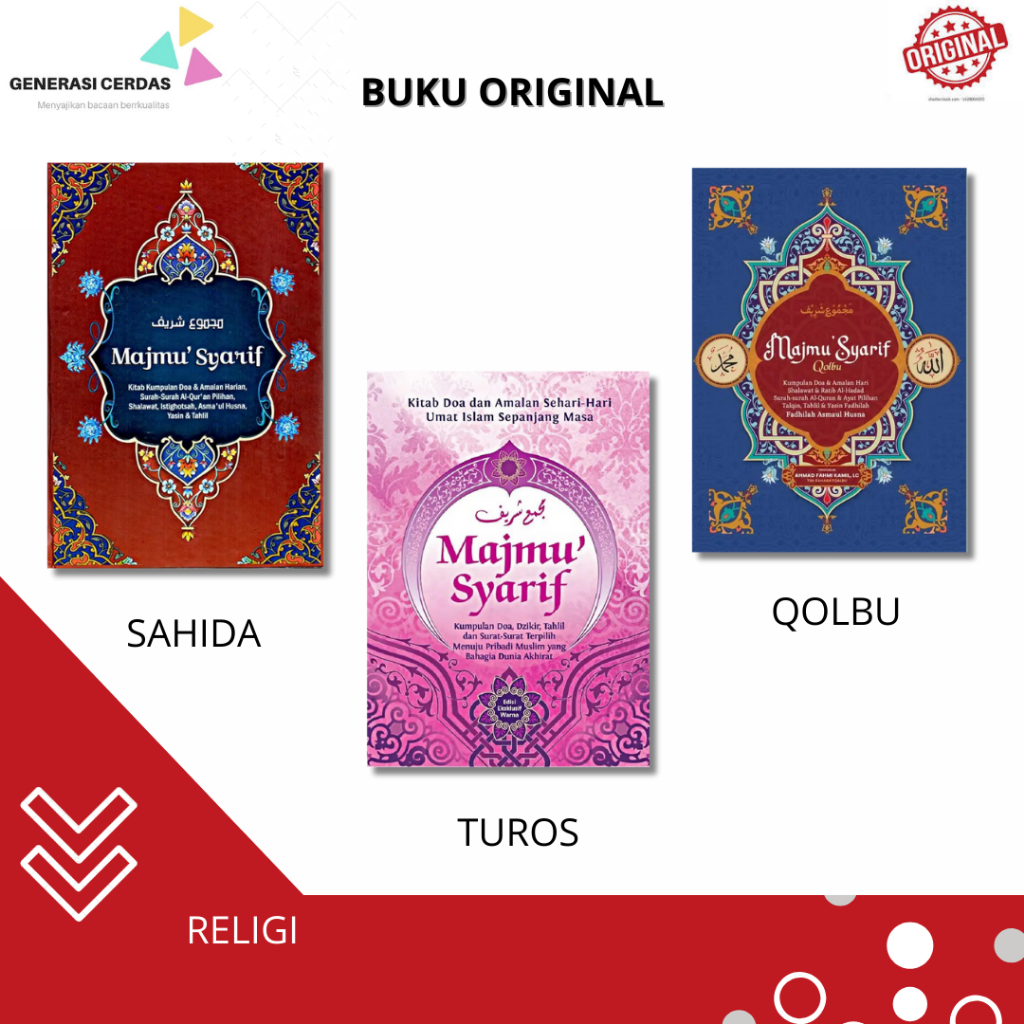 Jual Majmu Syarif (Versi Merah) - Tim Redaksi Sahida | Shopee Indonesia