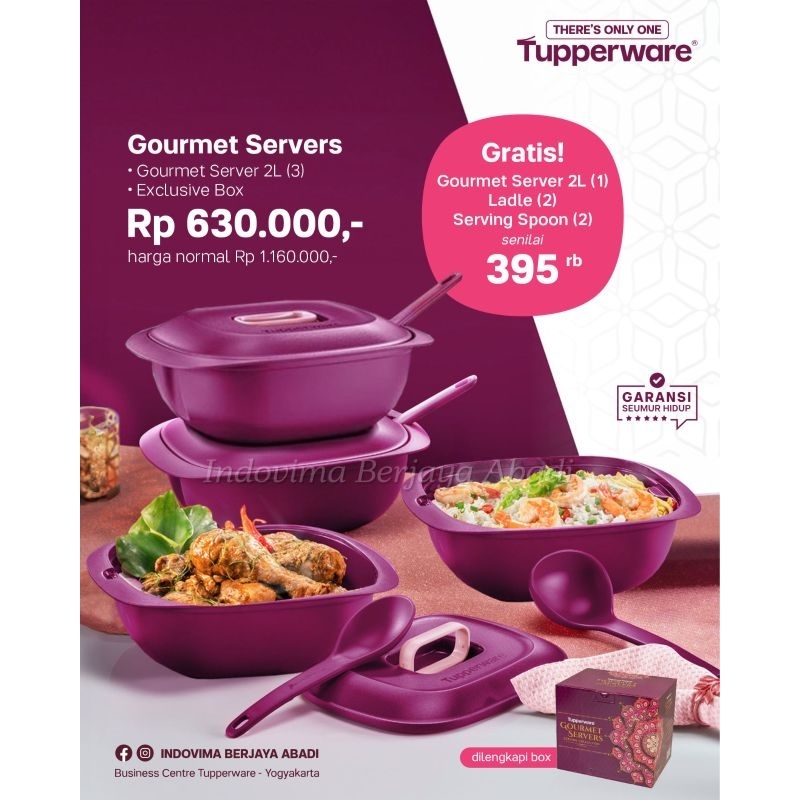 Jual Tupperware Gourmet Servers | Shopee Indonesia