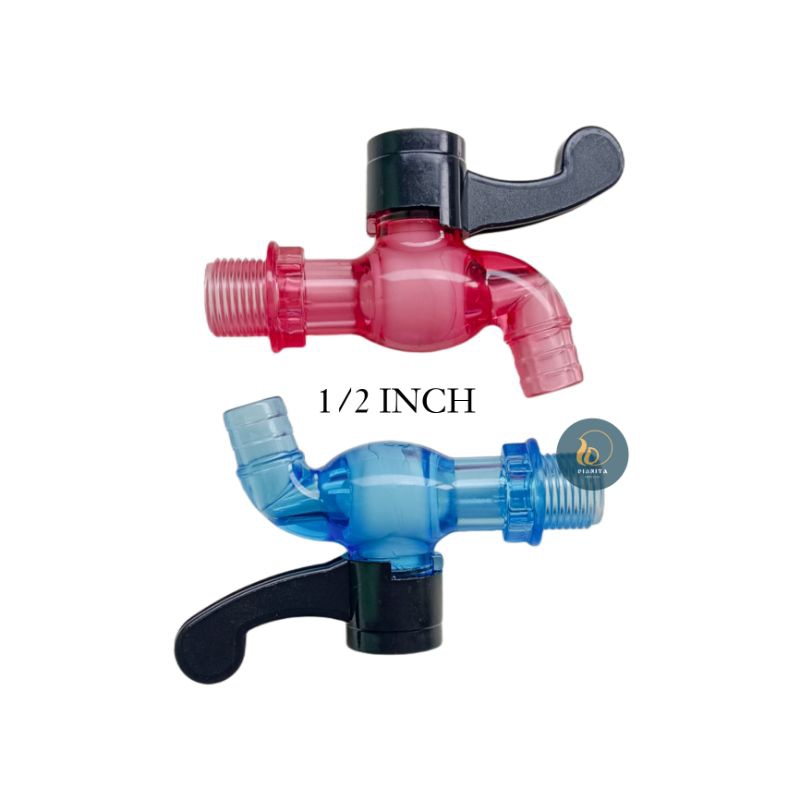 Jual MDN KRAN AIR PVC TRANSPARAN 1/2 INCH KERAN TEMBOK TIPE 206 | Shopee Indonesia