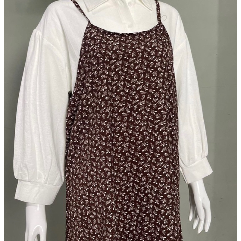 Jual Korean Overall / Overall Dress / Korean maxi dress / Slip Dress ...