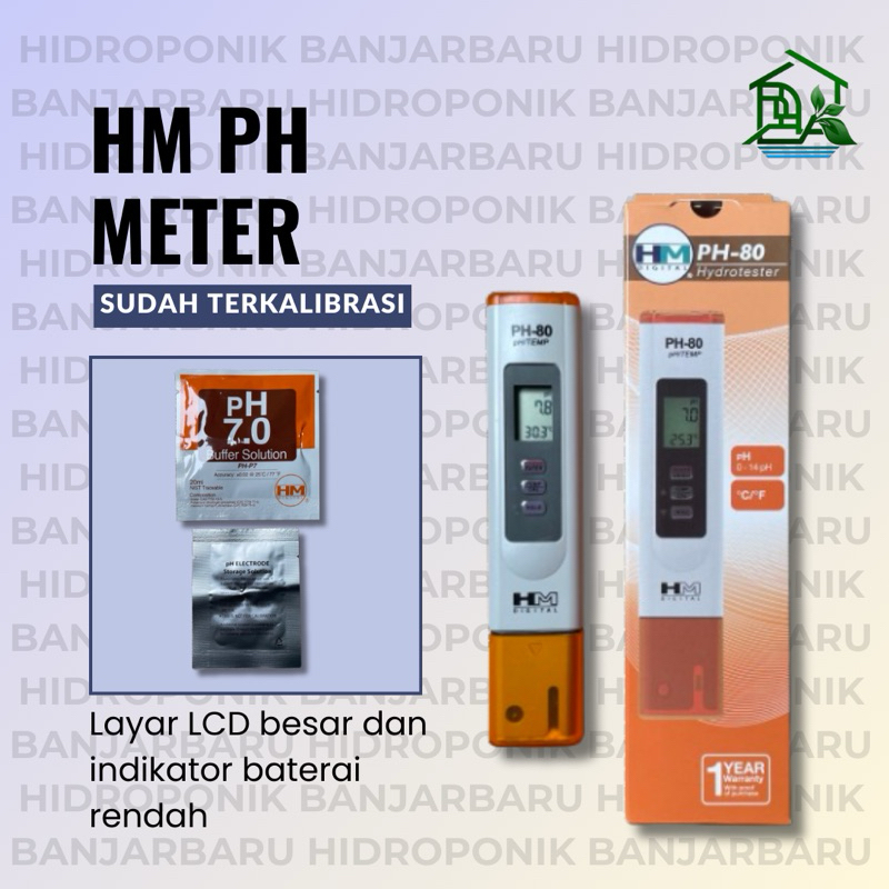 Jual PH METER HM DIGITAL pH-80 HYDROTESTER - ALAT UKUR PH AIR | Shopee ...