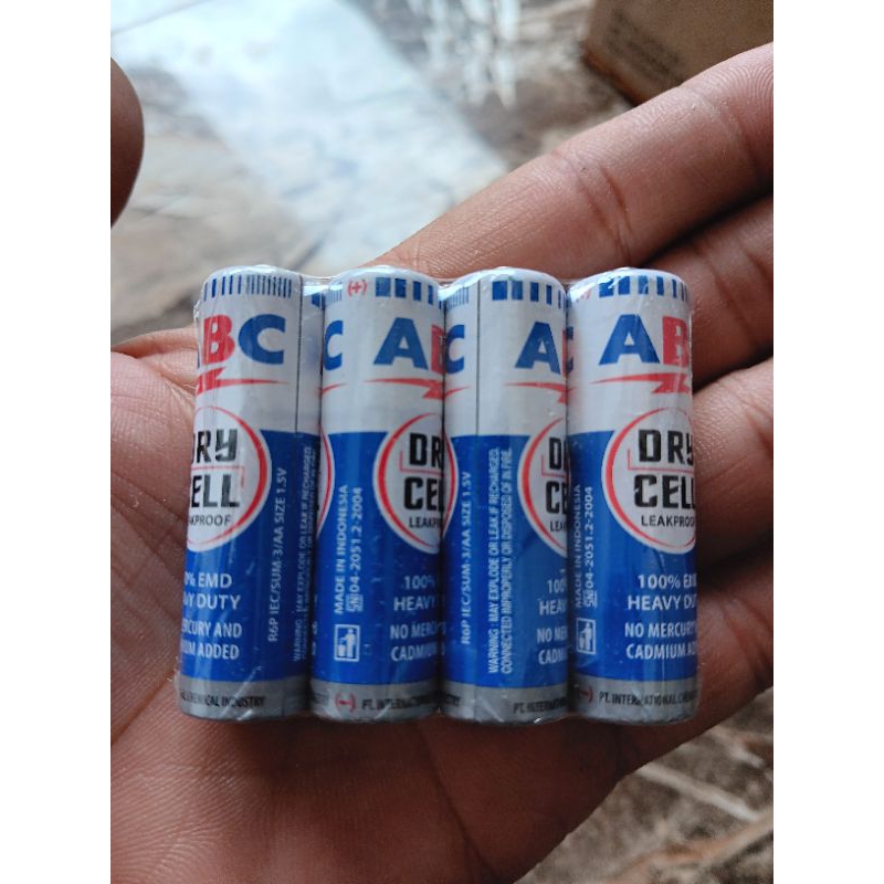 Jual baterai battery AA ABC harga 4 pcs | Shopee Indonesia