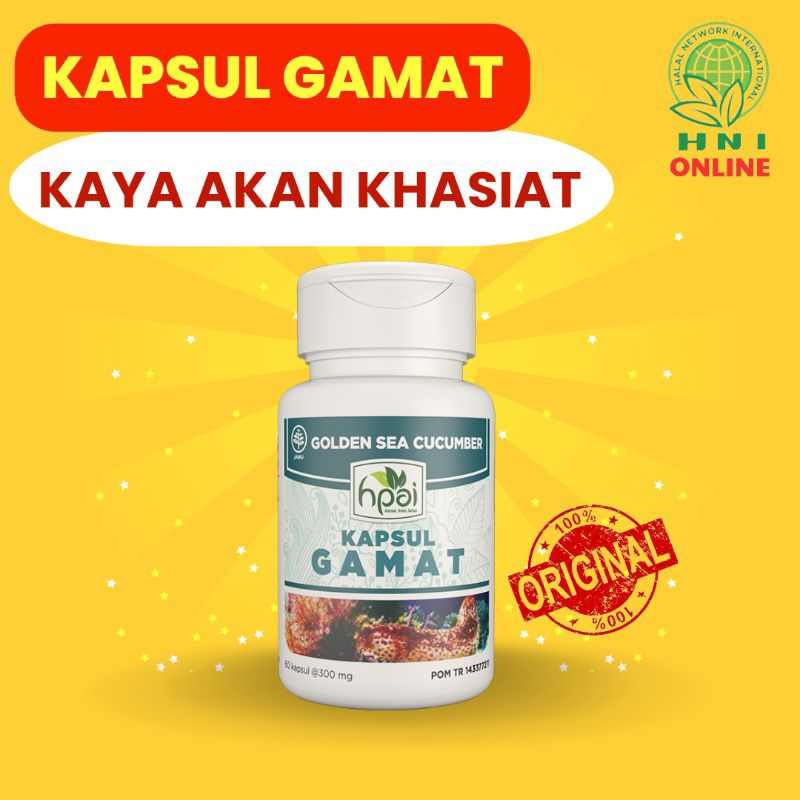 Jual GAMAT KAPSUL HNI HPAI - UNTUK NYERI SENDI, MAAG AKUT KRONIS, ASMA ...