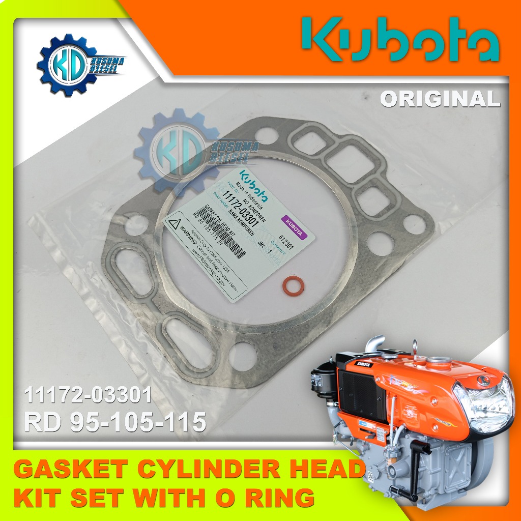 Jual GASKET CYLINDER HEAD KIT RD 95 - 105 - 115 DI S SET WITH O RING ...