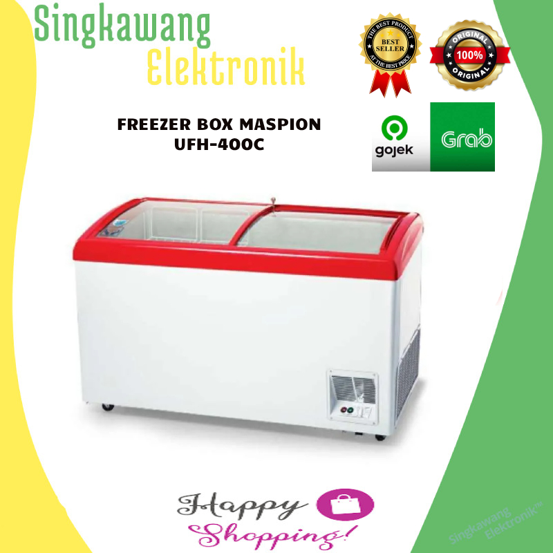 Jual FREEZER BOX MASPION UFH-400C SLIDING 400 LITER | Shopee Indonesia