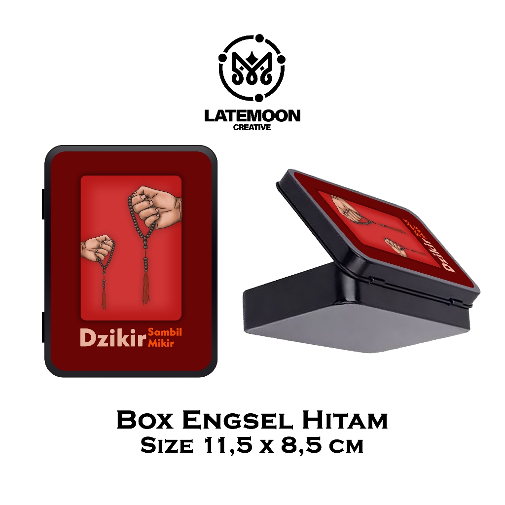 Jual BOX ENGSEL HITAM DESAIN TEMA "Dzikir Sambil Mikir" (BISA COD ...
