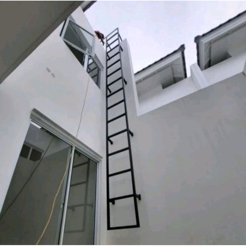 Jual TANGGA MONYET / TANGGA TEMPEL DINDING LAS BORONGAN DAN HARIAN ...