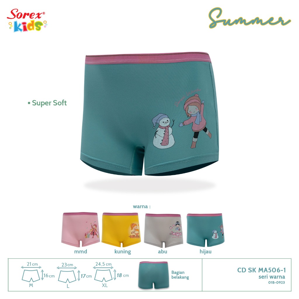 Jual CELANA DALAM BOXER KIDS FOR GIRLS SOREX SK 503 SK 506BOXER ANAK CEWEK | Shopee Indonesia