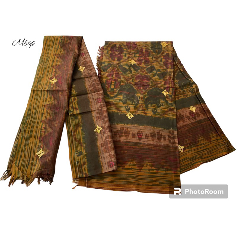 Jual kamen katon motif endek,bordiran tabur semi songket | Shopee Indonesia