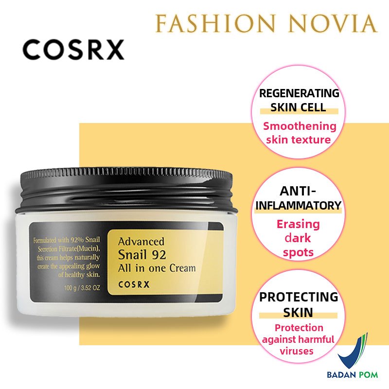 Jual COSRX Moisturizer Advanced Snail 92 All in One Cream - 100g ...