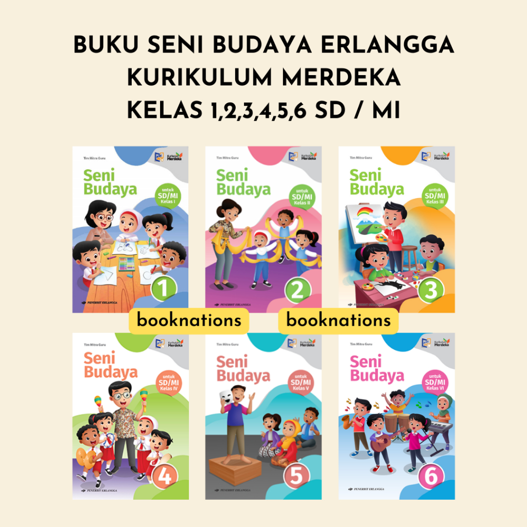 Jual Buku SBDP SENI BUDAYA KELAS 1 2 3 4 5 6 SD / MI ERLANGGA Kurikulum Merdeka | Shopee Indonesia