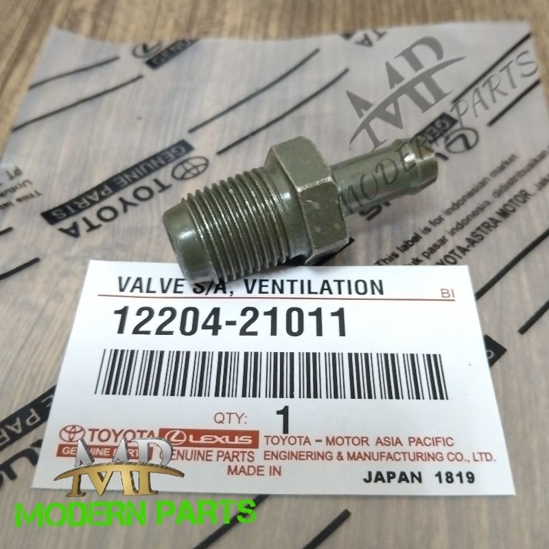 Jual 12204-21011 PCV VALVE YARIS - VIOS - LIMO / VENTILATOR / TUTUP KLEP / KATUP OLI / PALEP ...