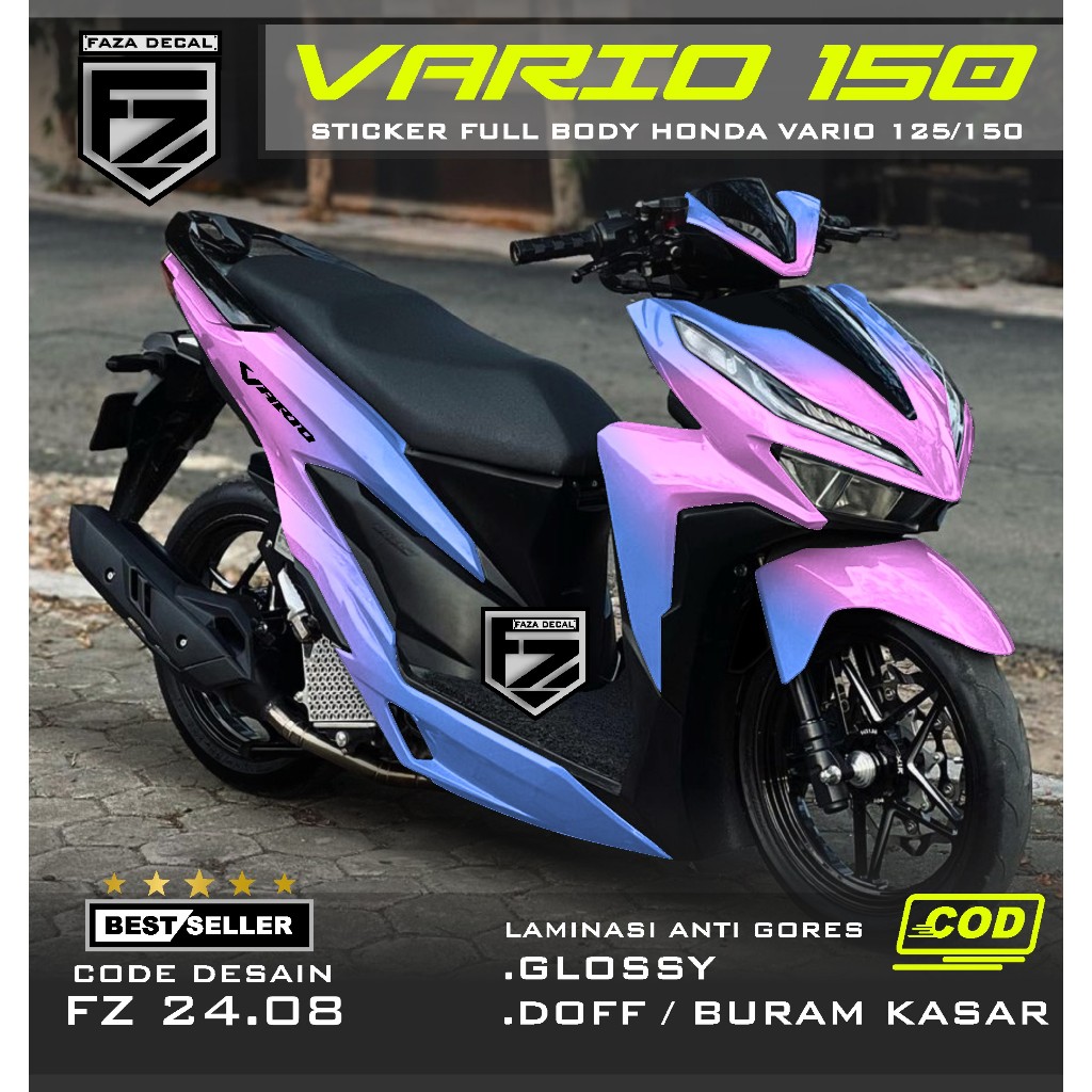 Jual FAZA DECAL - ( COD ) Decal Stiker Vario 150 New Full Body Gradasi ...
