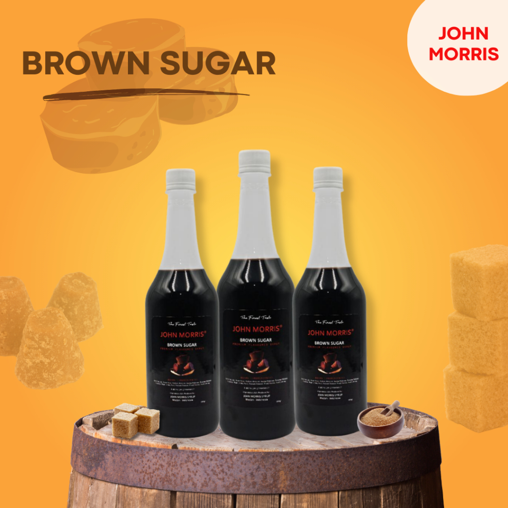 Jual JOHN MORRIS Premium Flavoured Syrup Brown Sugar 1000 ml / Sirup ...