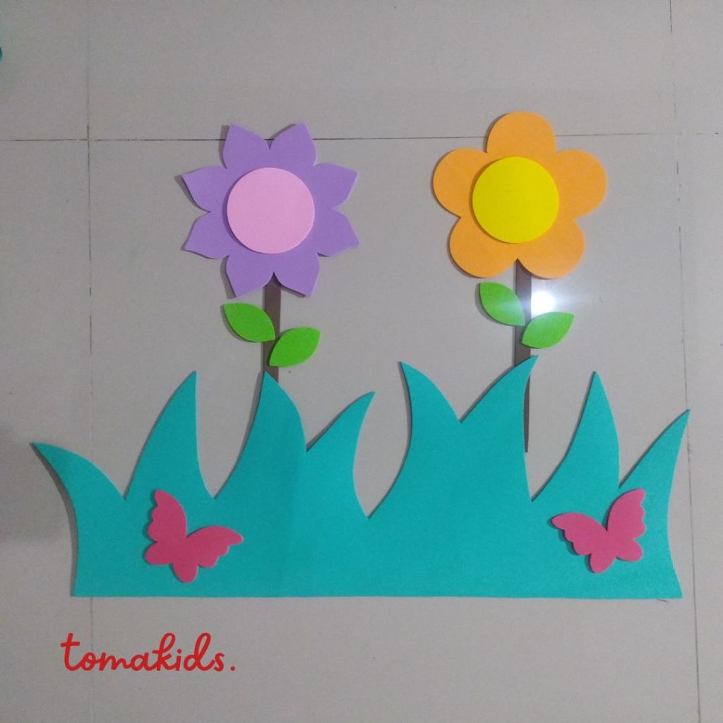 Jual Hiasan Dinding Tempel Pojok Baca | Rumput dan Bunga | Shopee Indonesia
