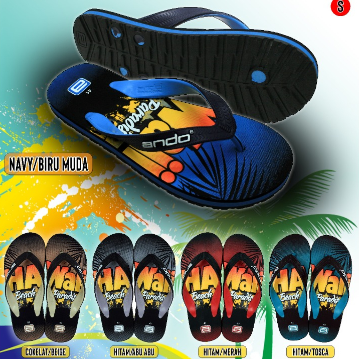 Jual SANDAL JEPIT ANDO PRIA FOREST STRATO PARADISE SENDAL JEPIT PRIA ...