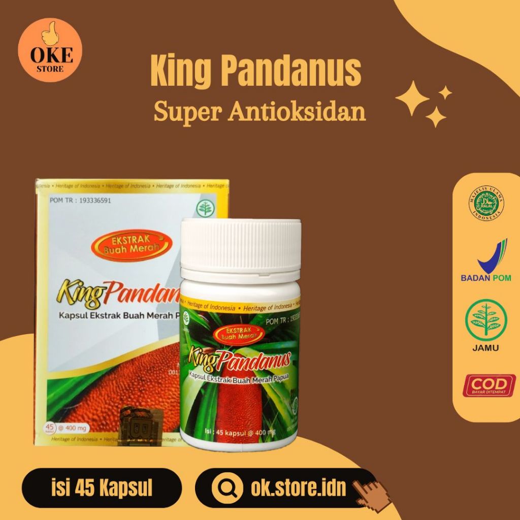 Jual KING PANDANUS OBAT MERAH PAPUA OBAT HIPERTENSI ASLI BPOM | Shopee ...