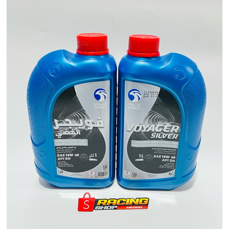 Jual OLI Adnoc Voyager Silver 10W40 API SN 1 Liter ORIGINAL 100% ...