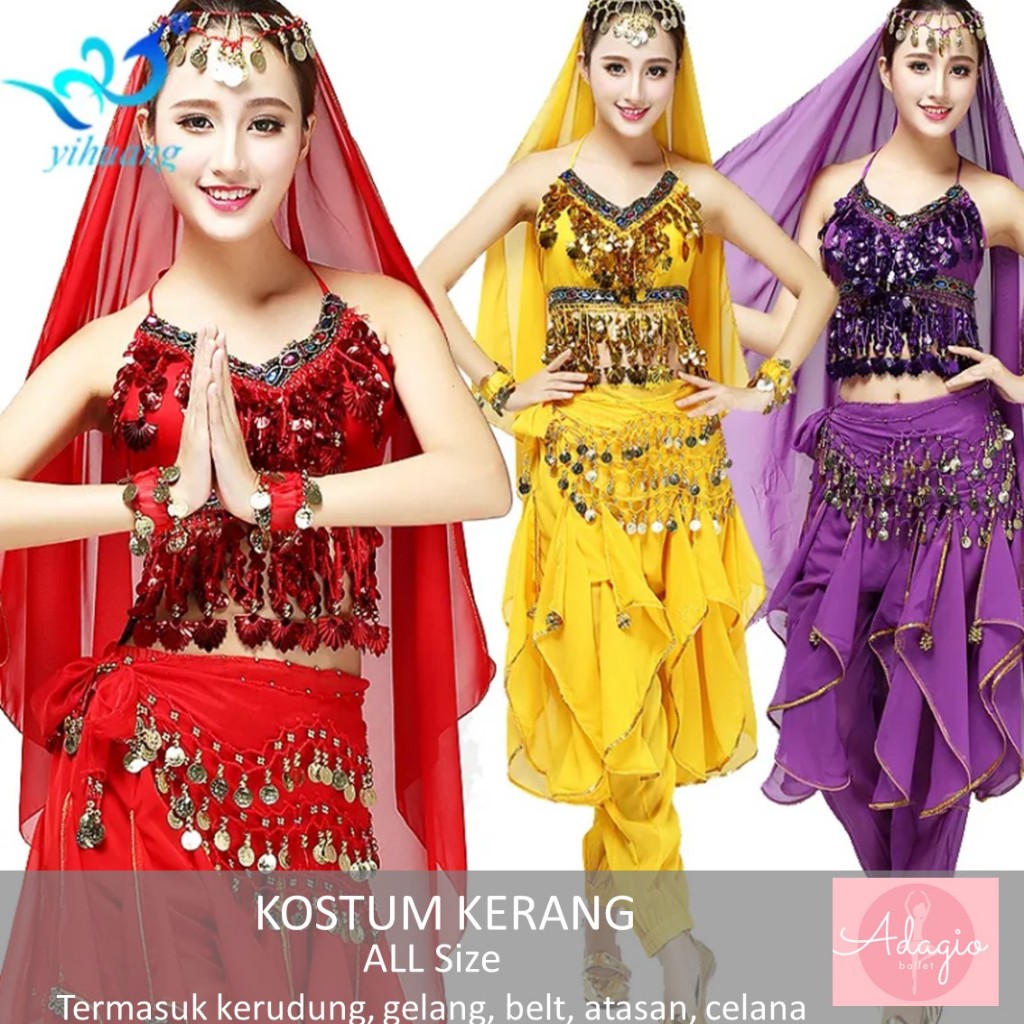 Jual BAJU BELLY DANCE LINE DANCE POCO POCO KOSTUM TARI PESTA HALOWEEN ...