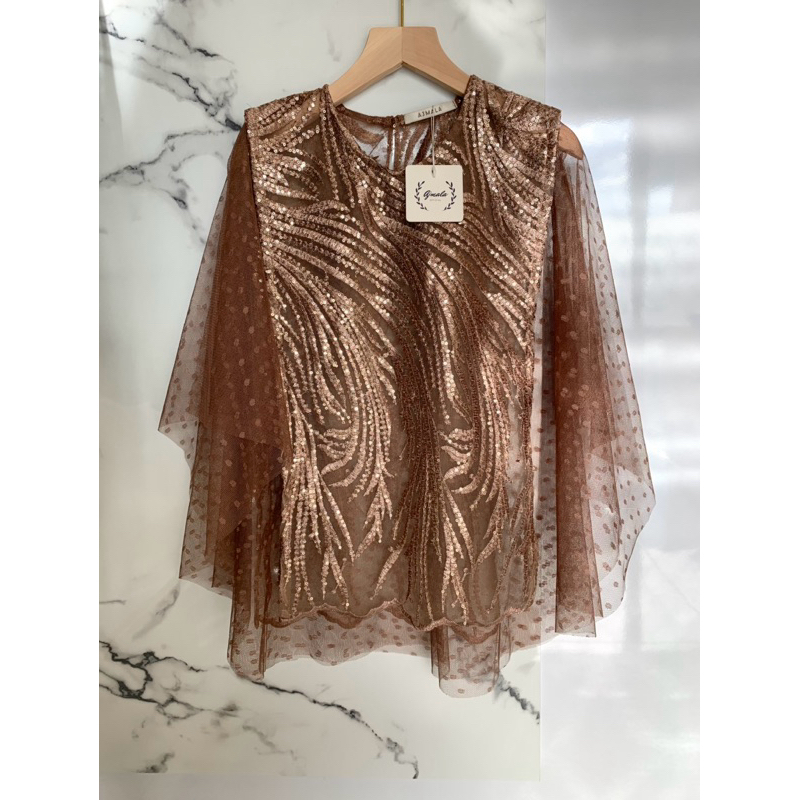 Jual Vest brokat luxury with payet 01 / outer brokat / baju kondangan ...