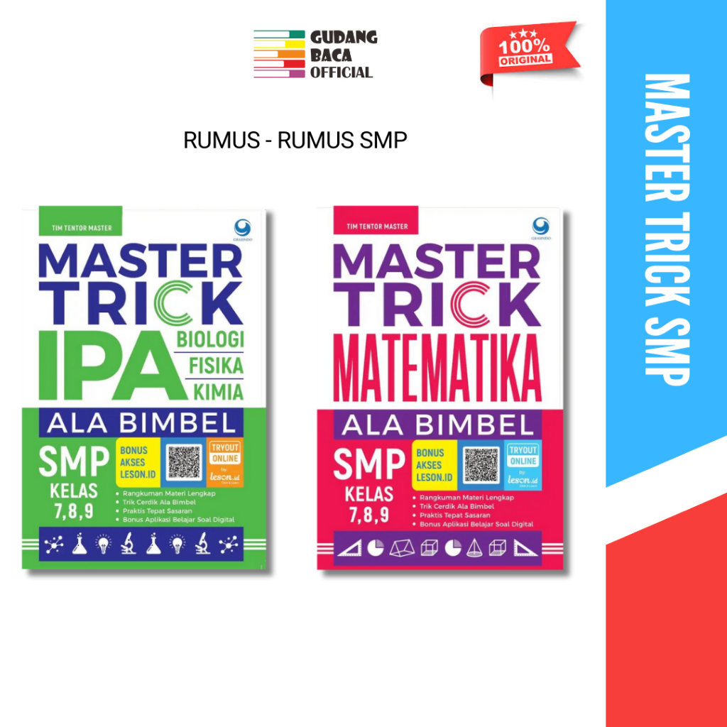 Jual Master Trick Ala Bimbel Matematika SMP - Master Trick Ala Bimbel ...