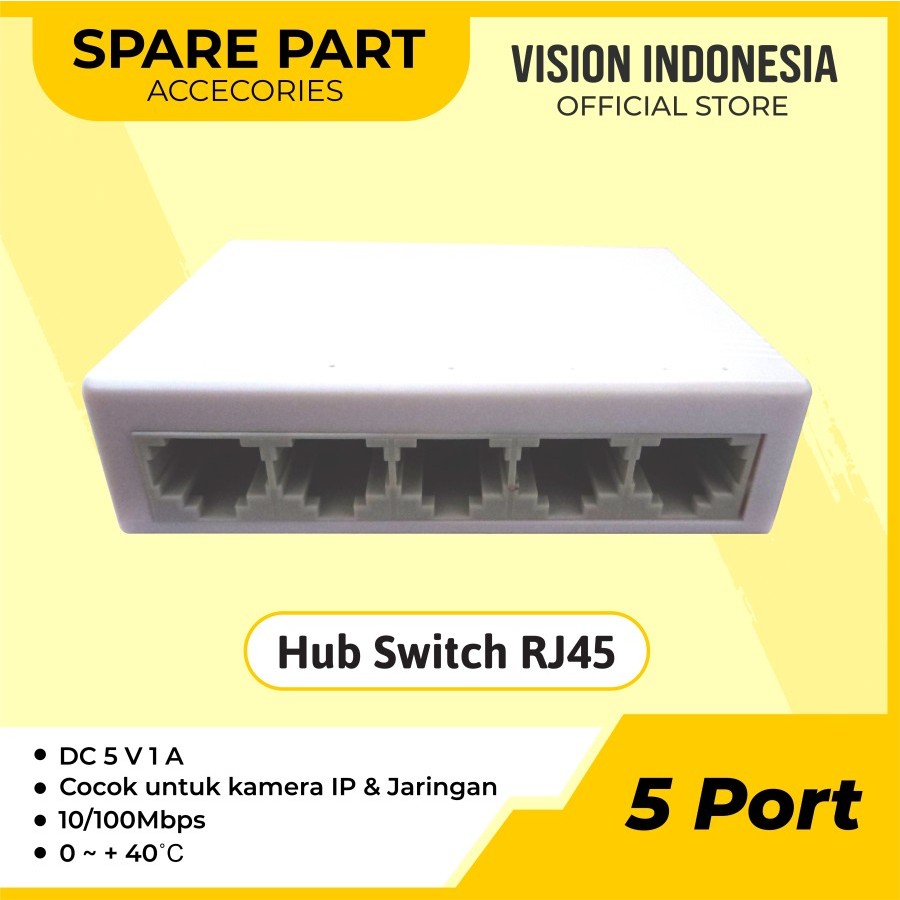 Jual Switch Hub 4/ 8 Port 10/100Mbps Hub Switch RJ45 4 / 8 Port ...