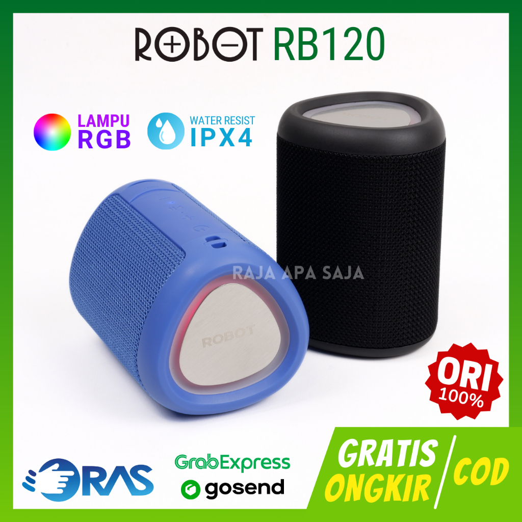 Jual Speaker Bluetooth Robot RGB Full Bass Waterproof IPX4 Tahan Air ...