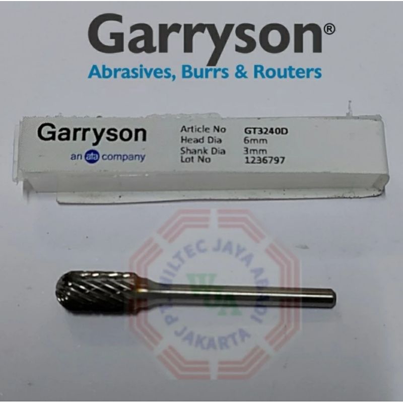 Jual GARRYSON - Carbide Burrs Rotary Tungsten GT3240D (England ...