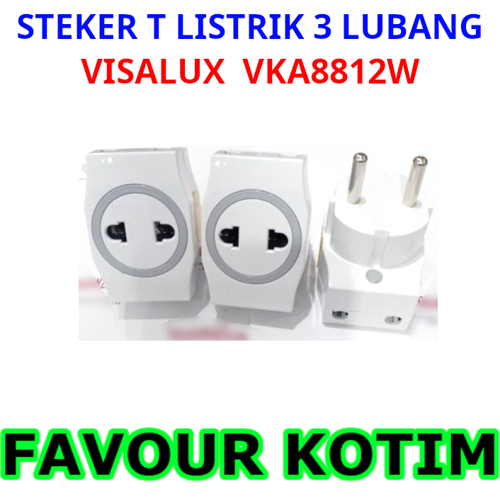 Jual VISALUX STEKER T MULTI PUTIH T 3 ARAH CABANG 3 MULTI V8812W ...