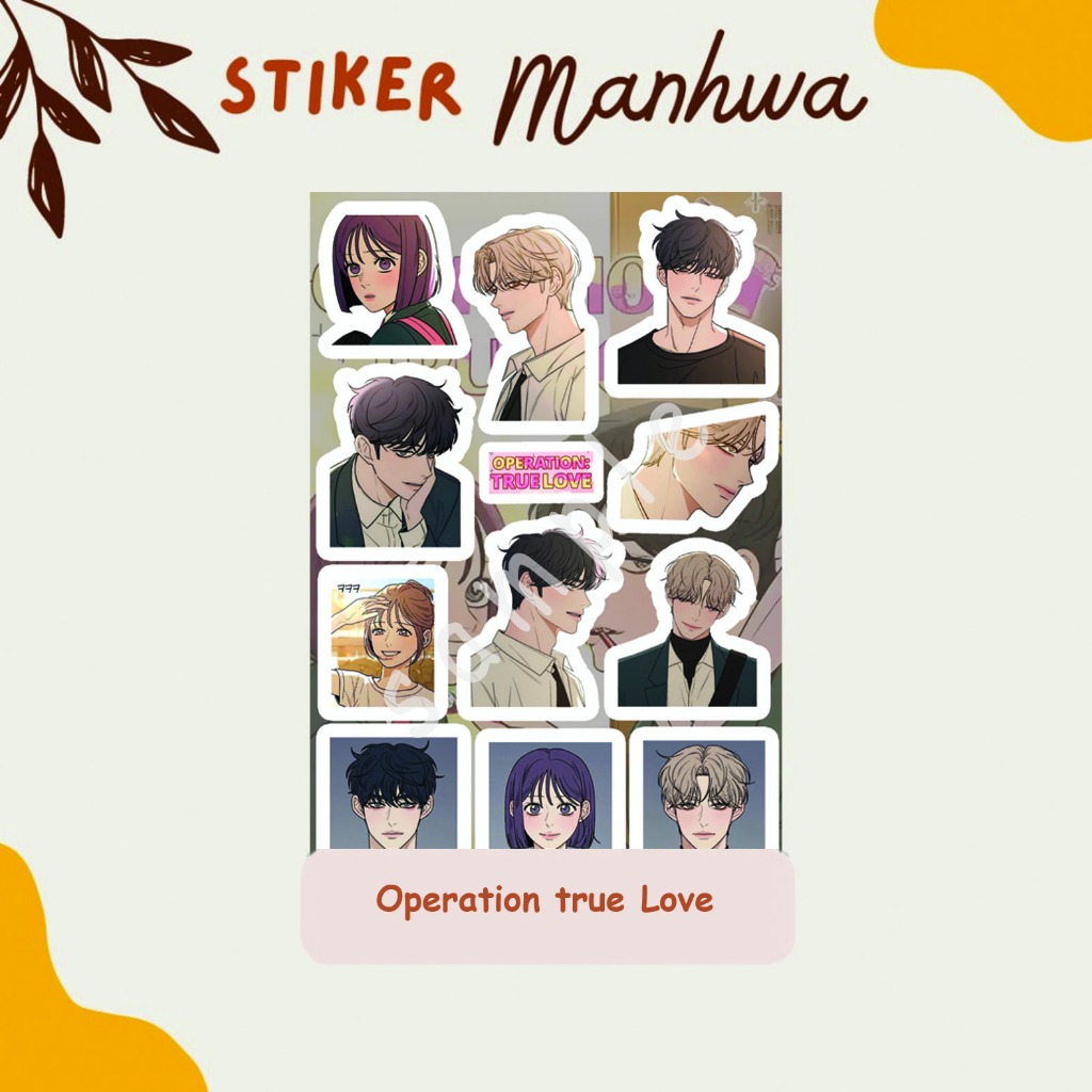 Jual Sticker Manhwa A6 Waterproof Operation True Love Shim Soo Ae Go ...
