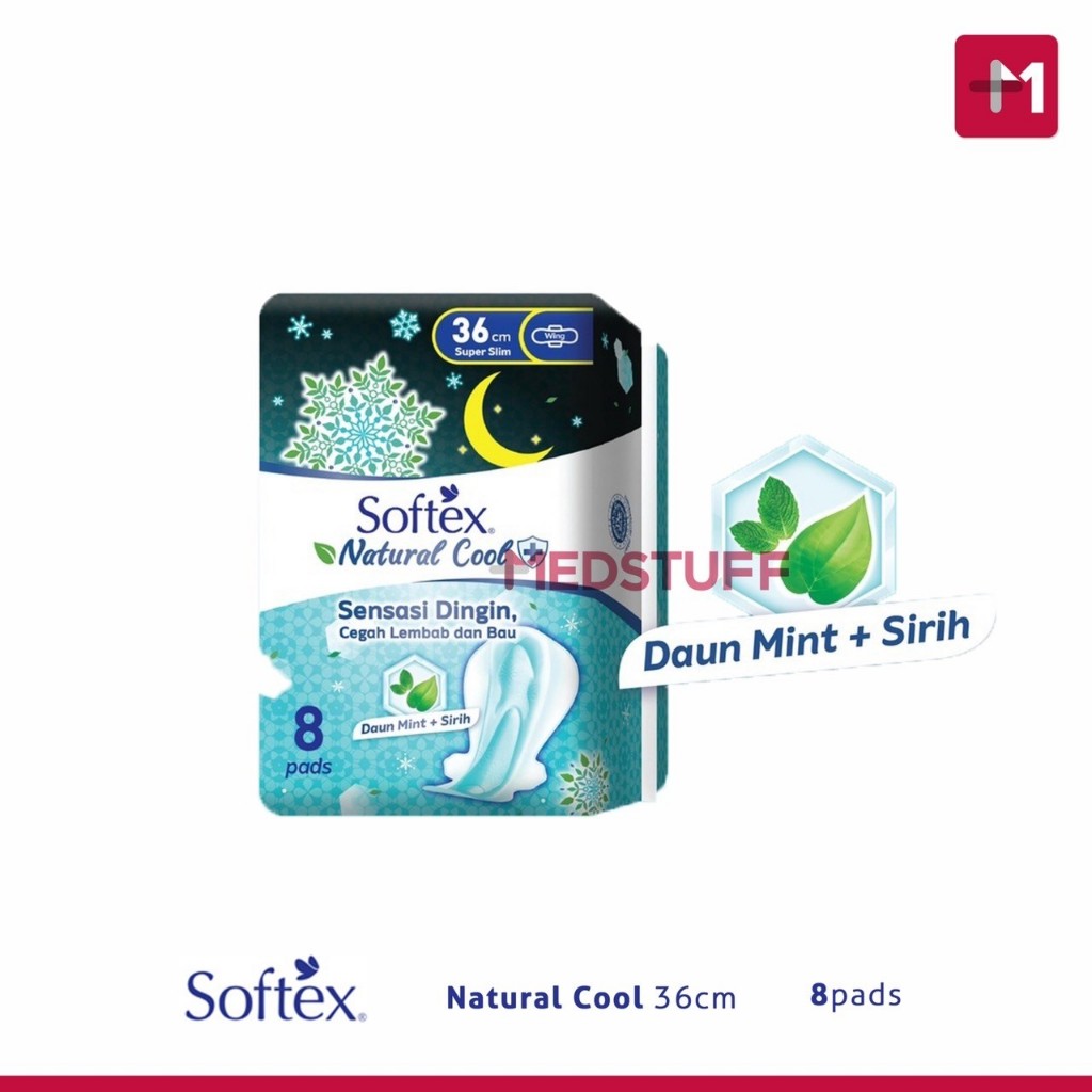 Jual Softex Natural Cool 36cm isi 8s Pembalut Wanita Softex Pembalut ...
